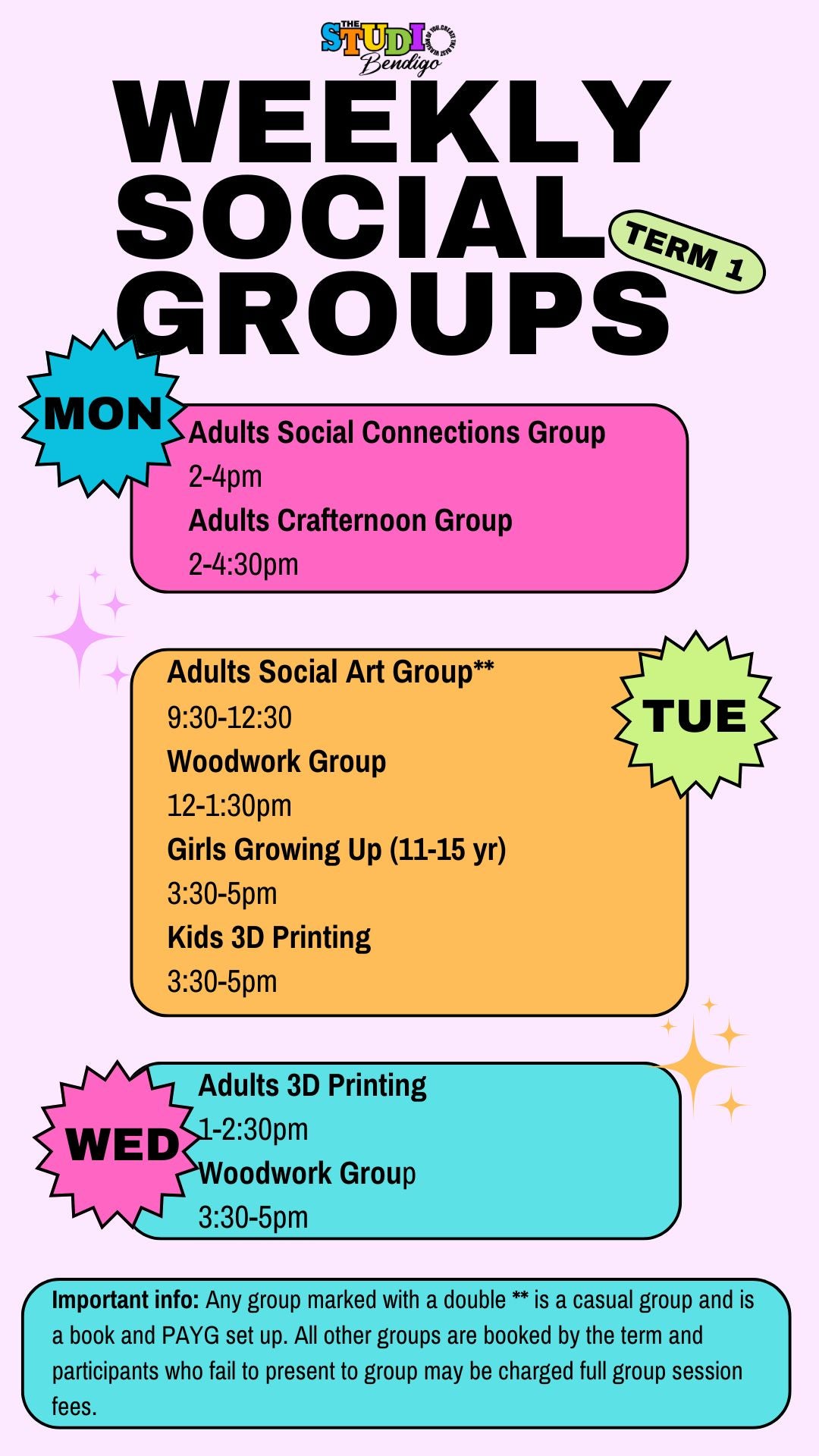 Groups – The Studio Bendigo